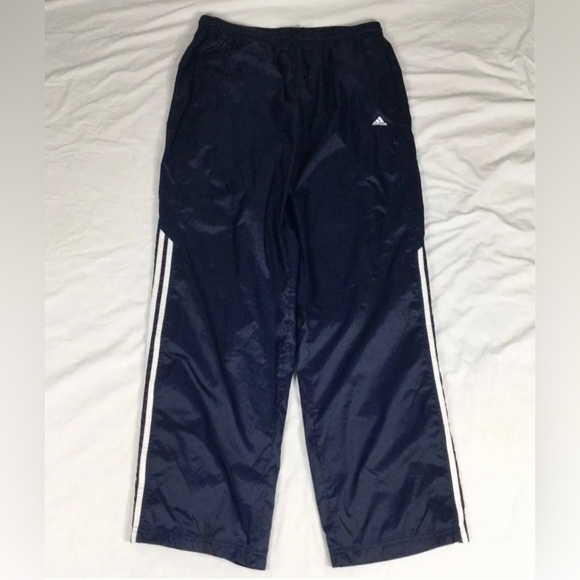 adidas | Pants | Adidas Mens Blue Nylon Athletic Pants Size Xl | Poshmark